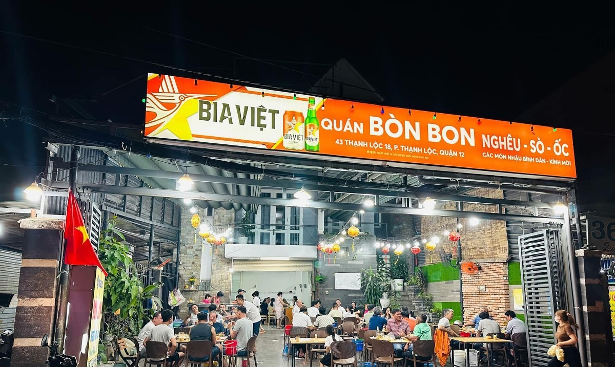 Quán Ốc Bòn Bon Thạnh Lộc Quận 12 – Nghêu Sò Ốc Bình Dân, Không Gian ...