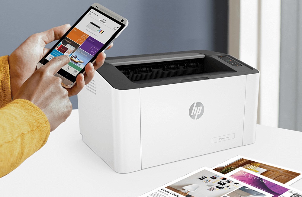 HP LaserJet 108w – Máy in laser WiFi nhỏ gọn cho văn phòng và gia đình