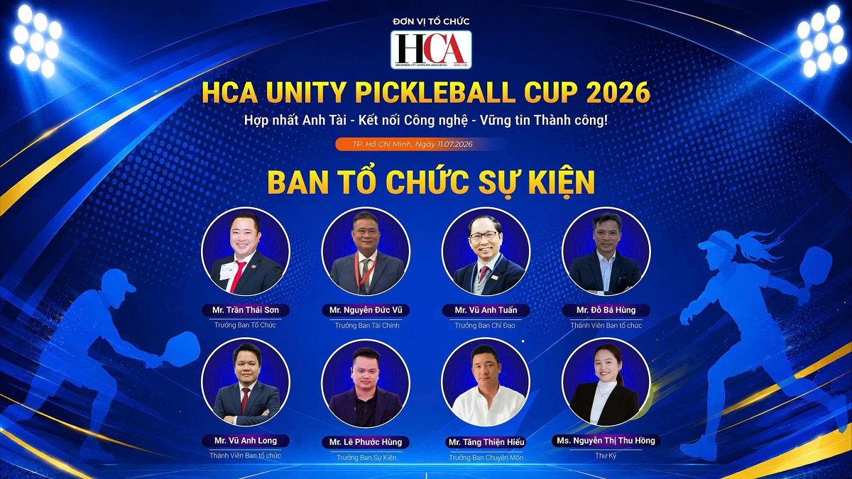 HCA Unity Pickleball Cup 2026 – Đăng ký vận động viên và mời tài trợ