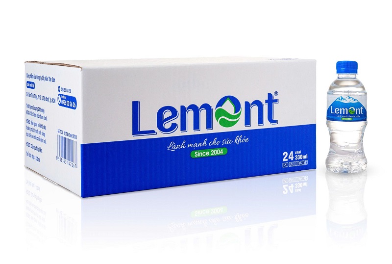 Nước tinh khiết Lemont 330ml thùng 24 chai – tiện lợi cho văn phòng và ...